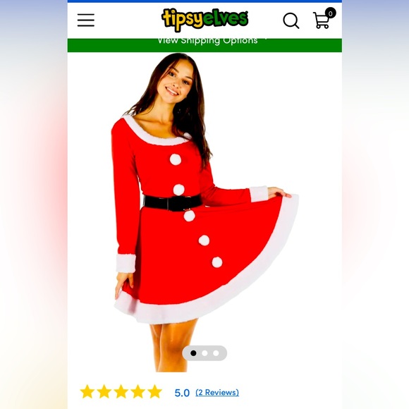 Tipsy Elves | Dresses | Tipsy Elves Santa Dress Small Check Out Pics Because This One Is ...
